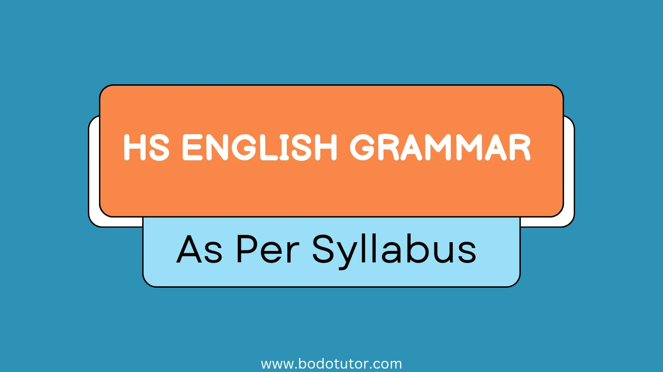 HS English Grammar As Per Syllabus