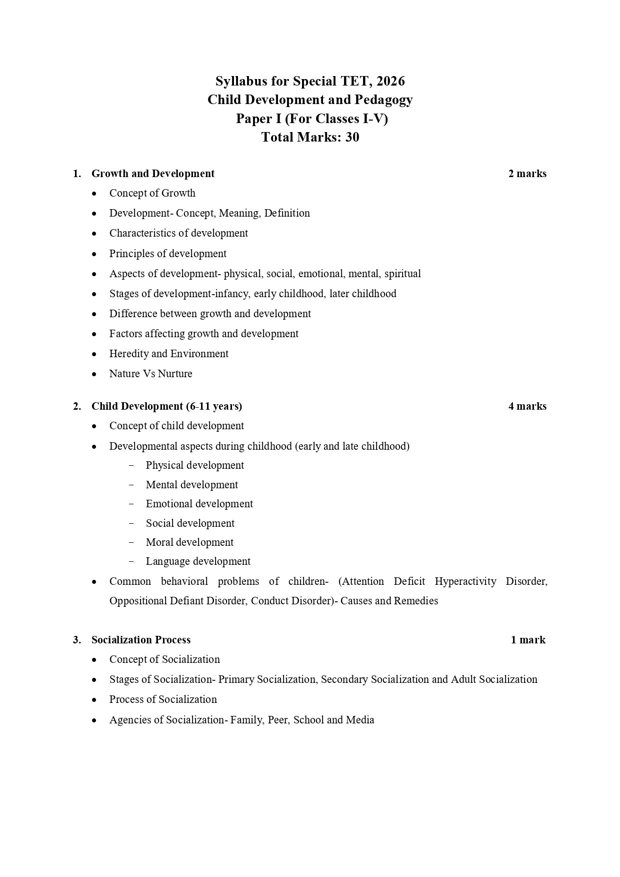 Special Assam TET Syllabus 2026|Bodo Medium